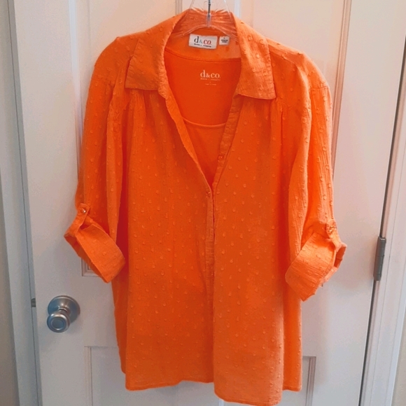 Denim&Co | Tops | 2 Piece Blouse And Tank Set | Poshmark